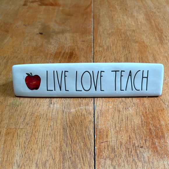 Rae Dunn | Office | Rae Dunn Live Love Teach Desk Sign | Poshmark